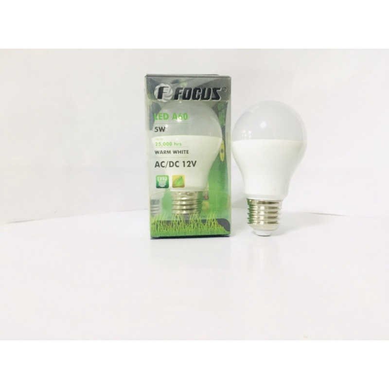 Jual LAMPU LED AC/DC 12 volt A60 E27 5 watt Warmwhite/KUNING | Shopee ...