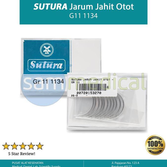 Jual JARUM HECTING JAHIT OTOT SUTURA - GR 11 PALING MURAH | Shopee ...