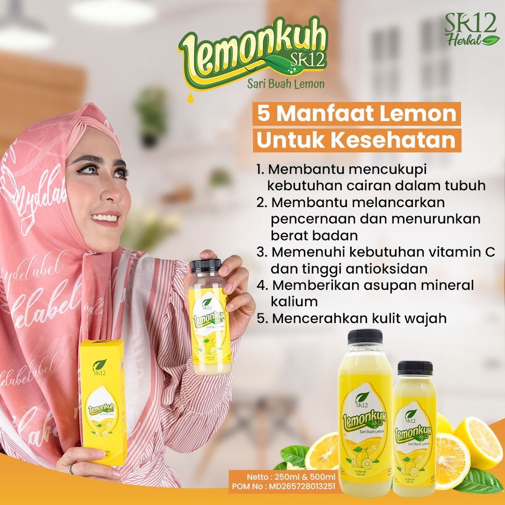 Jual SARI BUAH LEMON SR12 LEMONKUH MENINGKATKAN IMUN SUMBER VITAMIN C MENURUNKAN BERAT BADAN ...