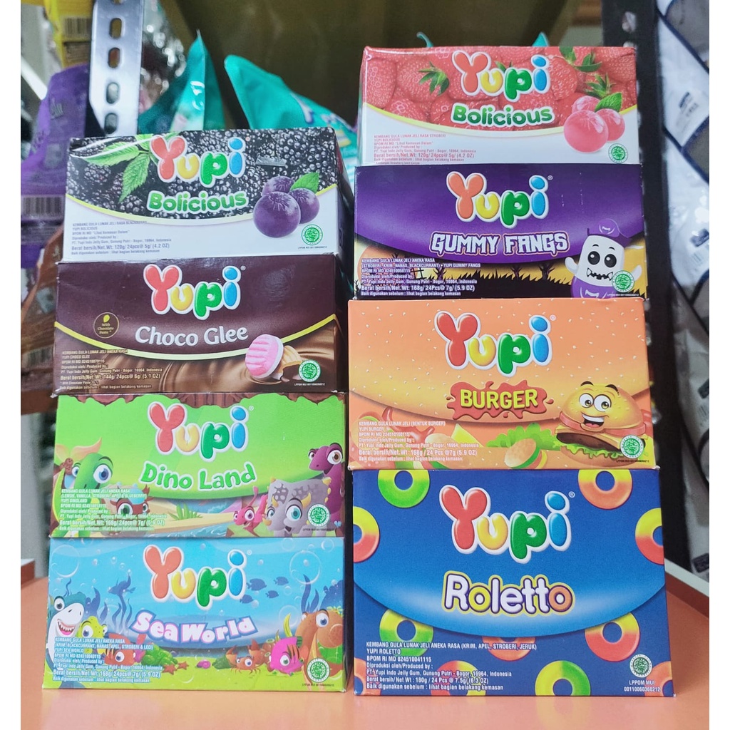 Jual Yupi Box Aneka Varian 24pcs/Box Exp Terbaru | Mushroom Gallery ...