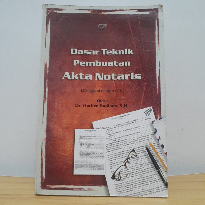 Jual DASAR TEKNIK PEMBUATAN AKTA NOTARIS | Shopee Indonesia