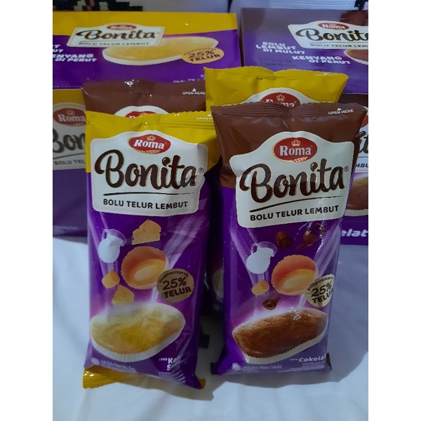 Jual Roma Bonita kue bolu ( 10 x 40 gr) | Shopee Indonesia