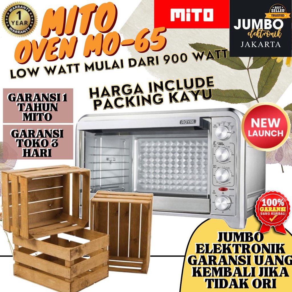 Jual [PACKING KAYU] Oven Mito MO 65 Royal Oven 65 Liter Original ...