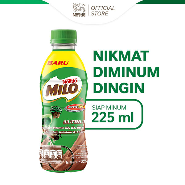 Jual MILO Susu Coklat NUTRI UP Minuman Botol 225ml | Shopee Indonesia