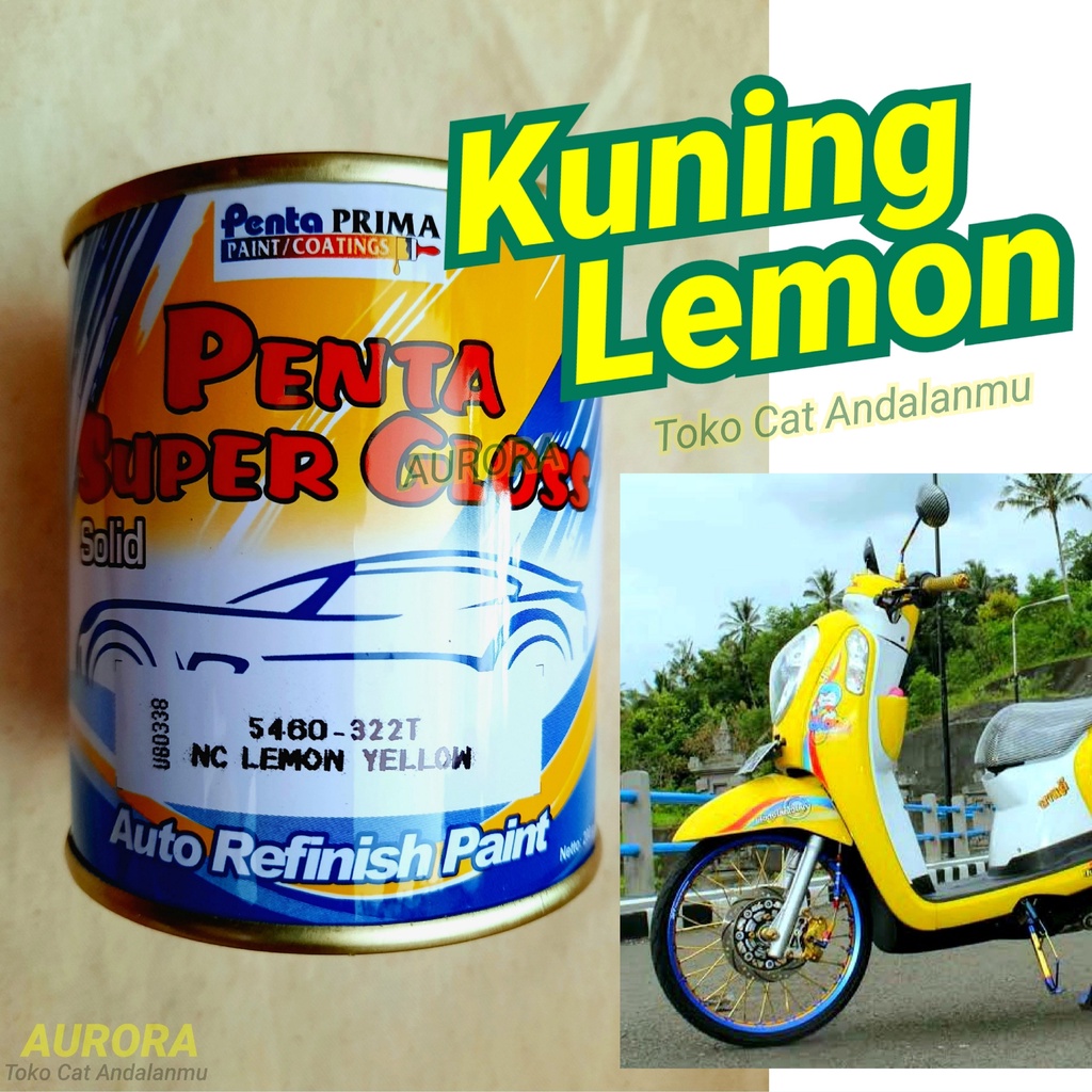 Jual Cat Kuning Lemon Penta Super Gloss Lemon Yellow Yelo Yelow Solid ...
