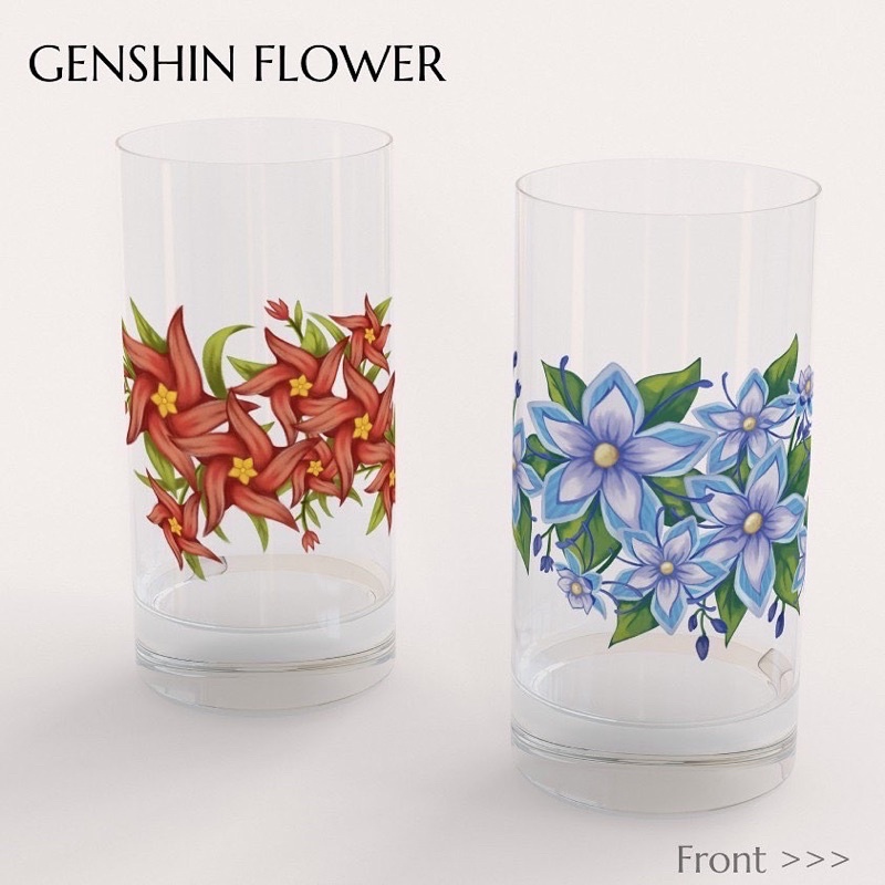 Jual GLASS Genshin Impact Fan Merch | Shopee Indonesia