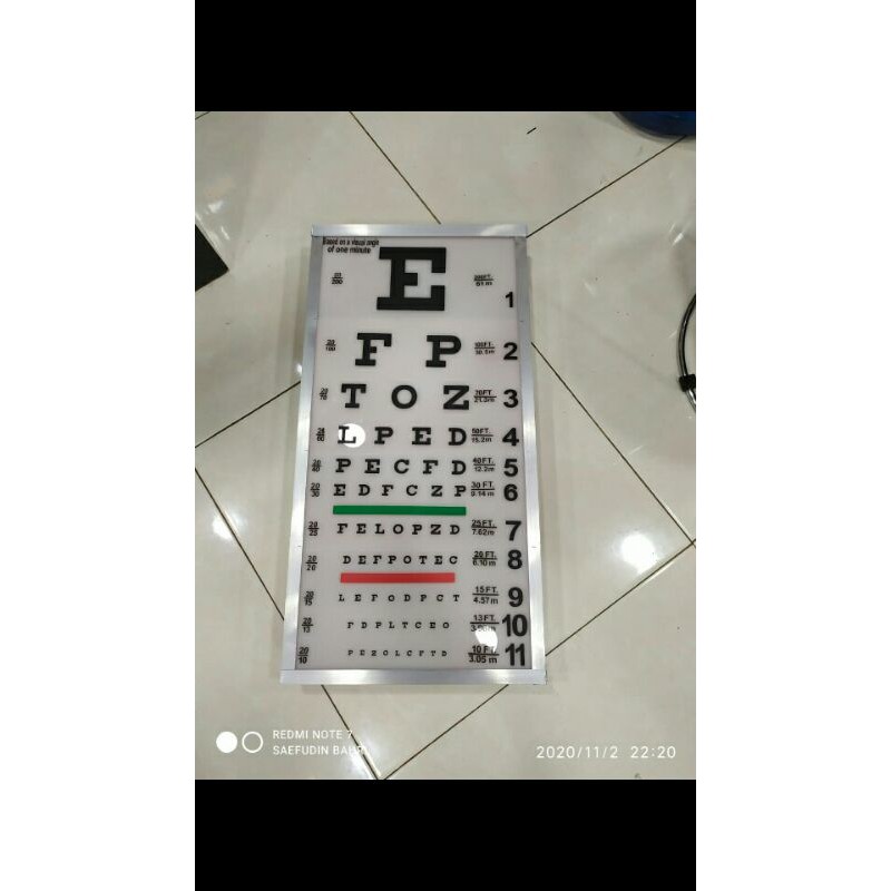 Jual snellen chart | Shopee Indonesia