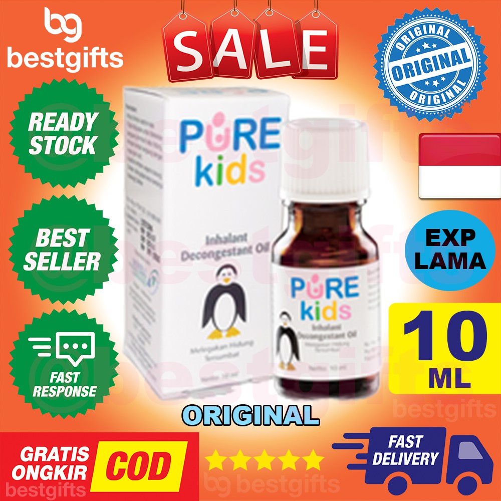 Jual PURE KIDS INHALANT BABY PUREKIDS PUREBABY DECONGESTANT OIL OBAT ...