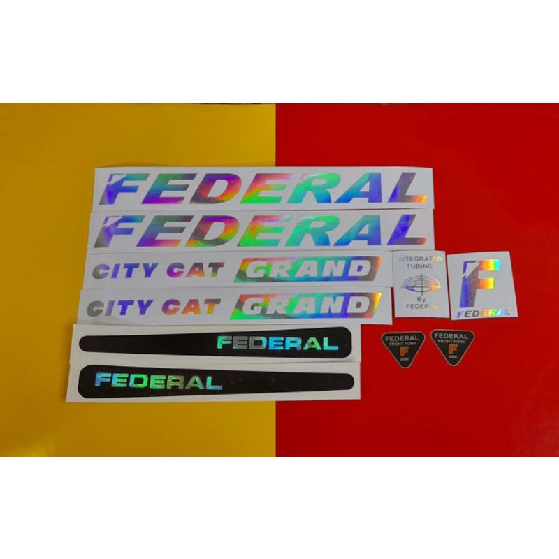 Jual Stiker Sepeda Federal City cat Grand Hologram | Shopee Indonesia