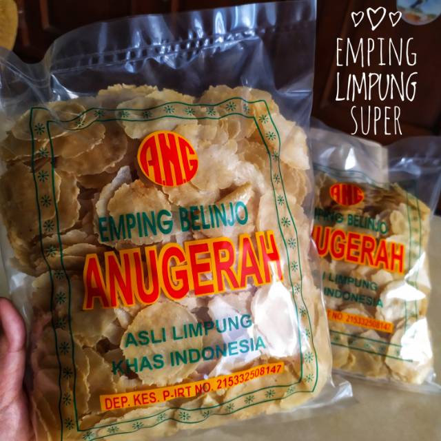 Jual Emping Super Asli Limpung 500gr | Shopee Indonesia