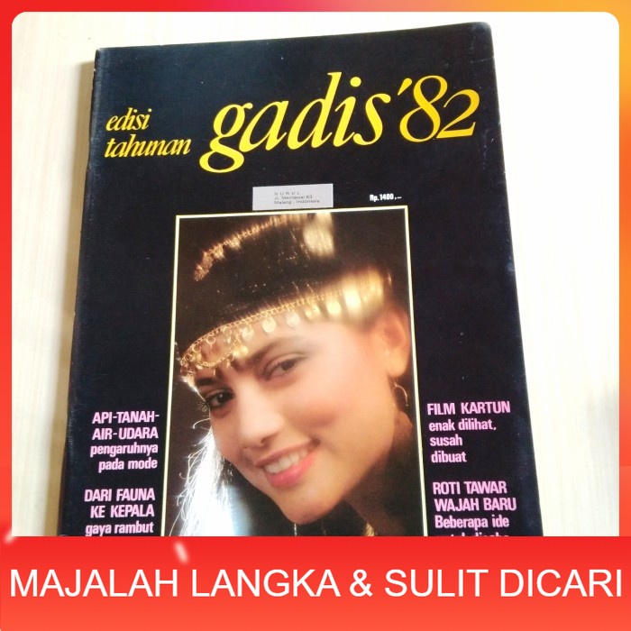 Jual Majalah GADIS Edisi Tahunan 1982 MARISSA HAQUE (RARE ITEM) Langka | Shopee Indonesia