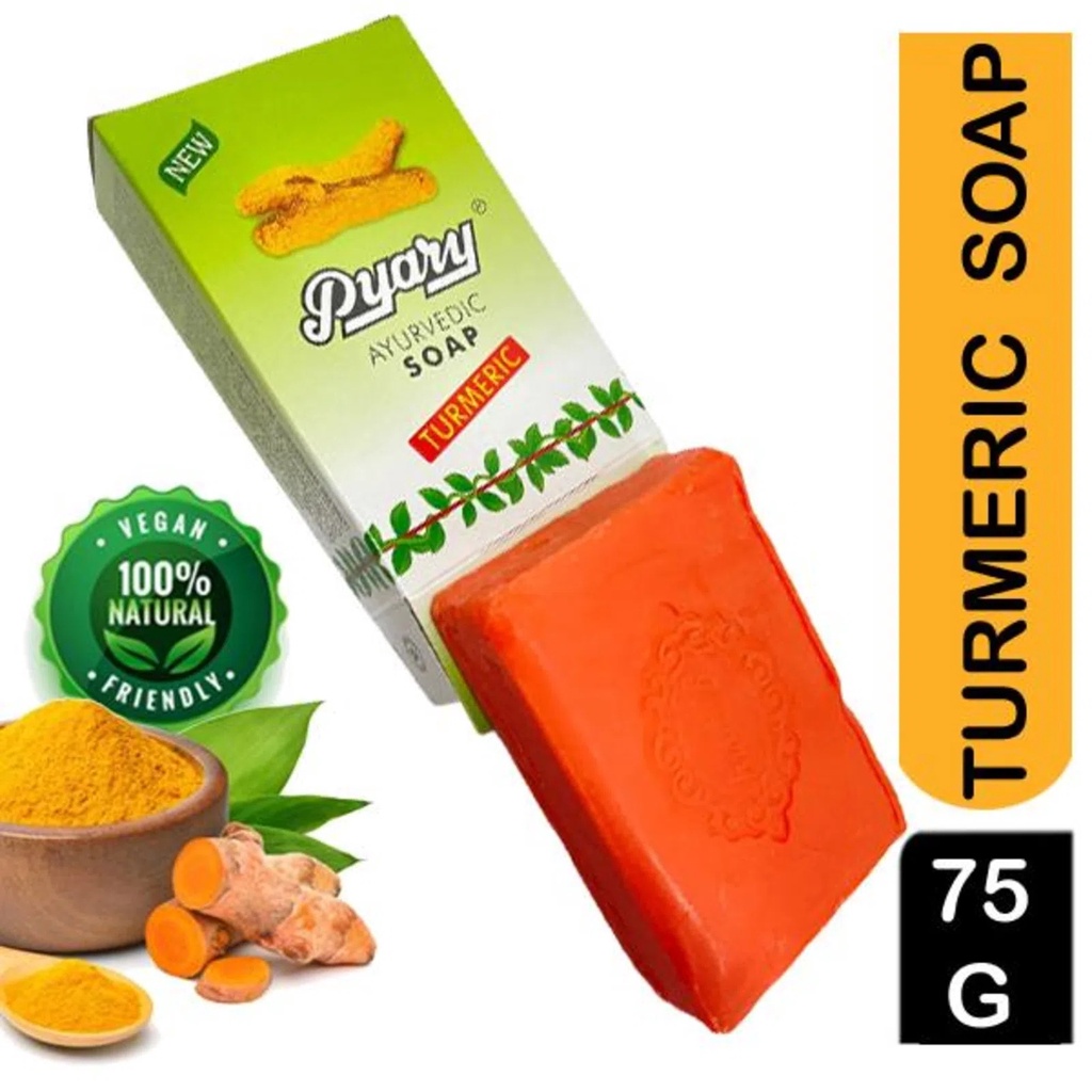 Jual Pyary Ayurvedic Soap Turmeric 75 Gr Sabun Arab Shopee Indonesia