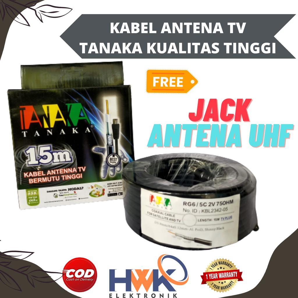 Jual Kabel antena tv merk tanaka kualitas tinggi | Shopee Indonesia