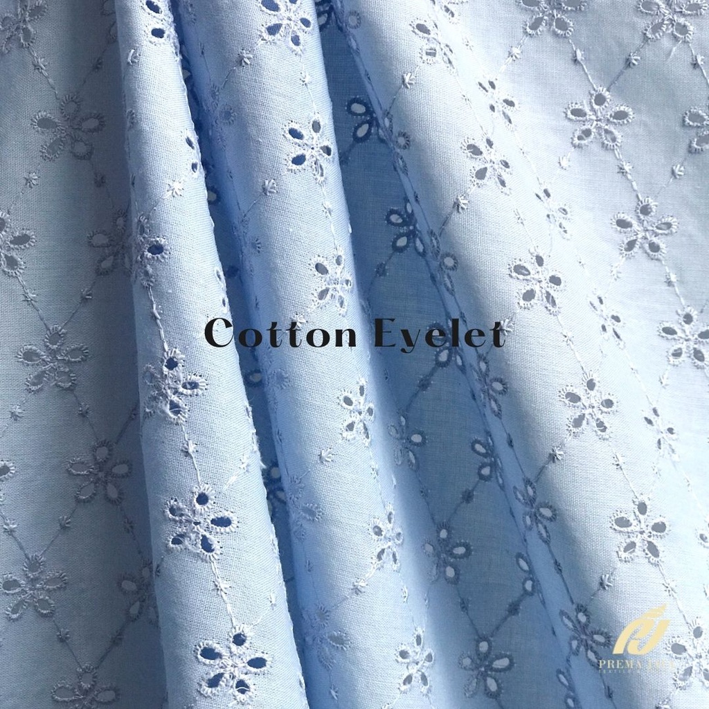 Jual Kain Cotton Eyelet / Katun bordir meteran / prema jaya textile ...