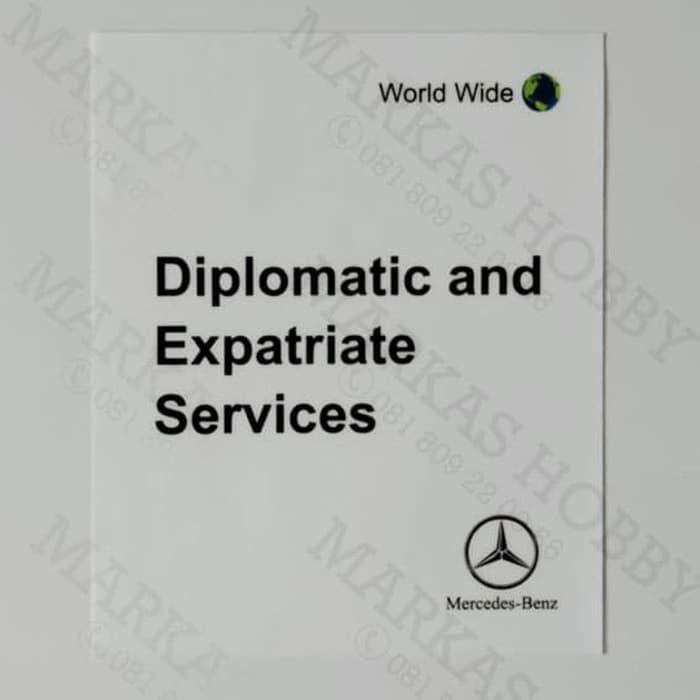 Jual Stiker Mercedes-Benz Diplomatic and Expatriate Service Square TD ...