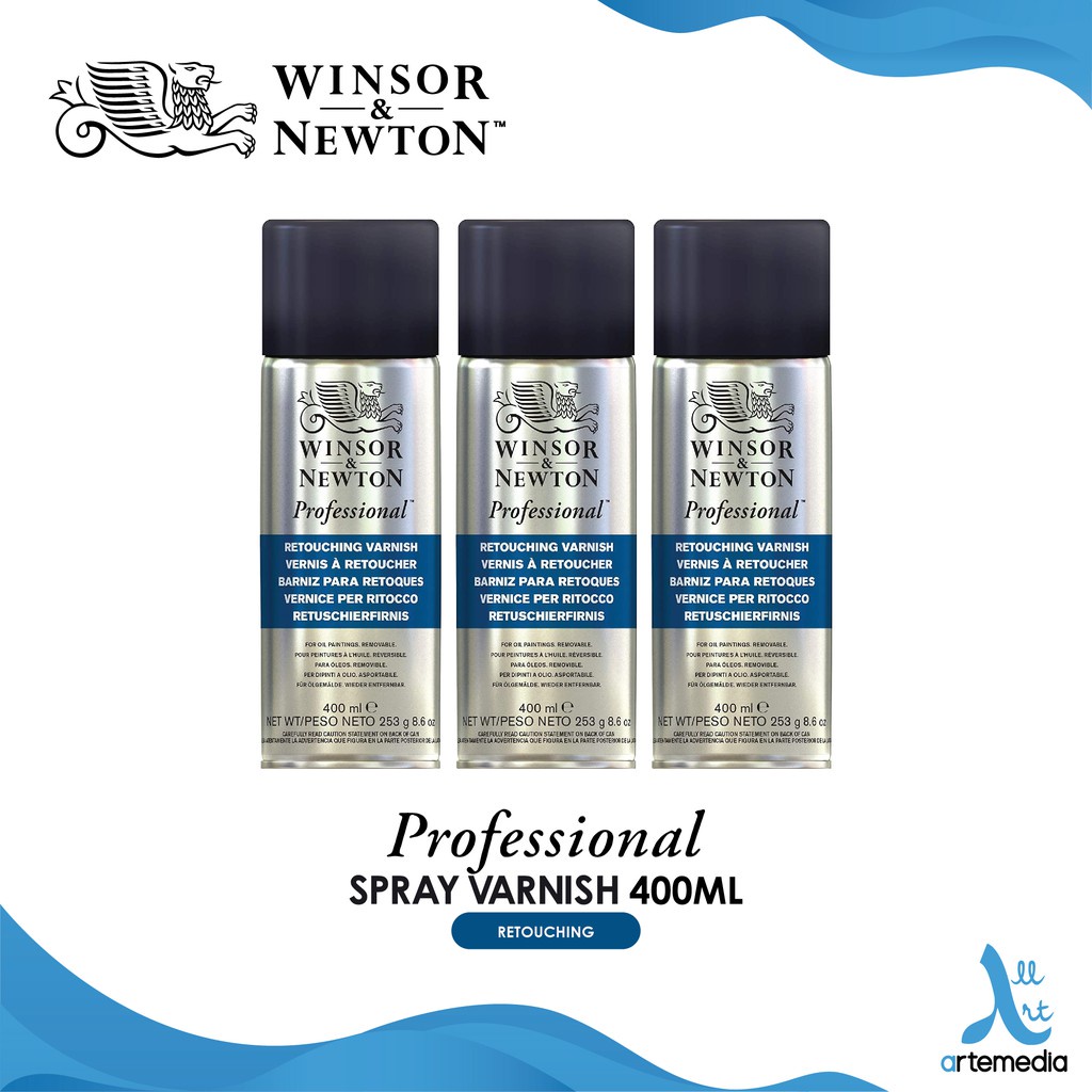 Jual Winsor & Newton Professional Retouching Varnish Spray 400ml Pernis ...