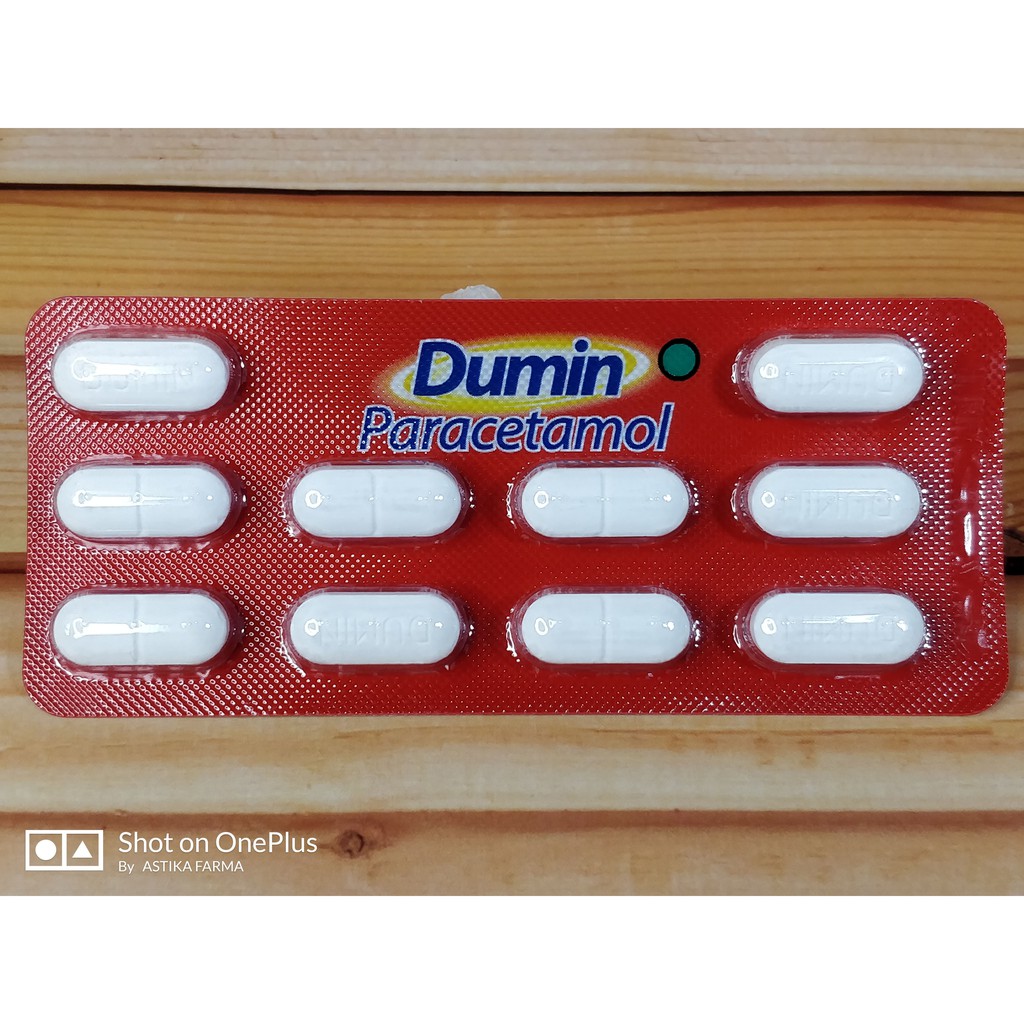 Jual Dumin Paracetamol (1 Blister @10 Kaplet) Paracetamol 500mg - Demam ...