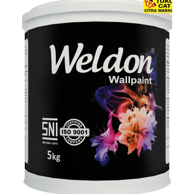 Jual Cat Tembok Interior Weldon 5 kg | Shopee Indonesia