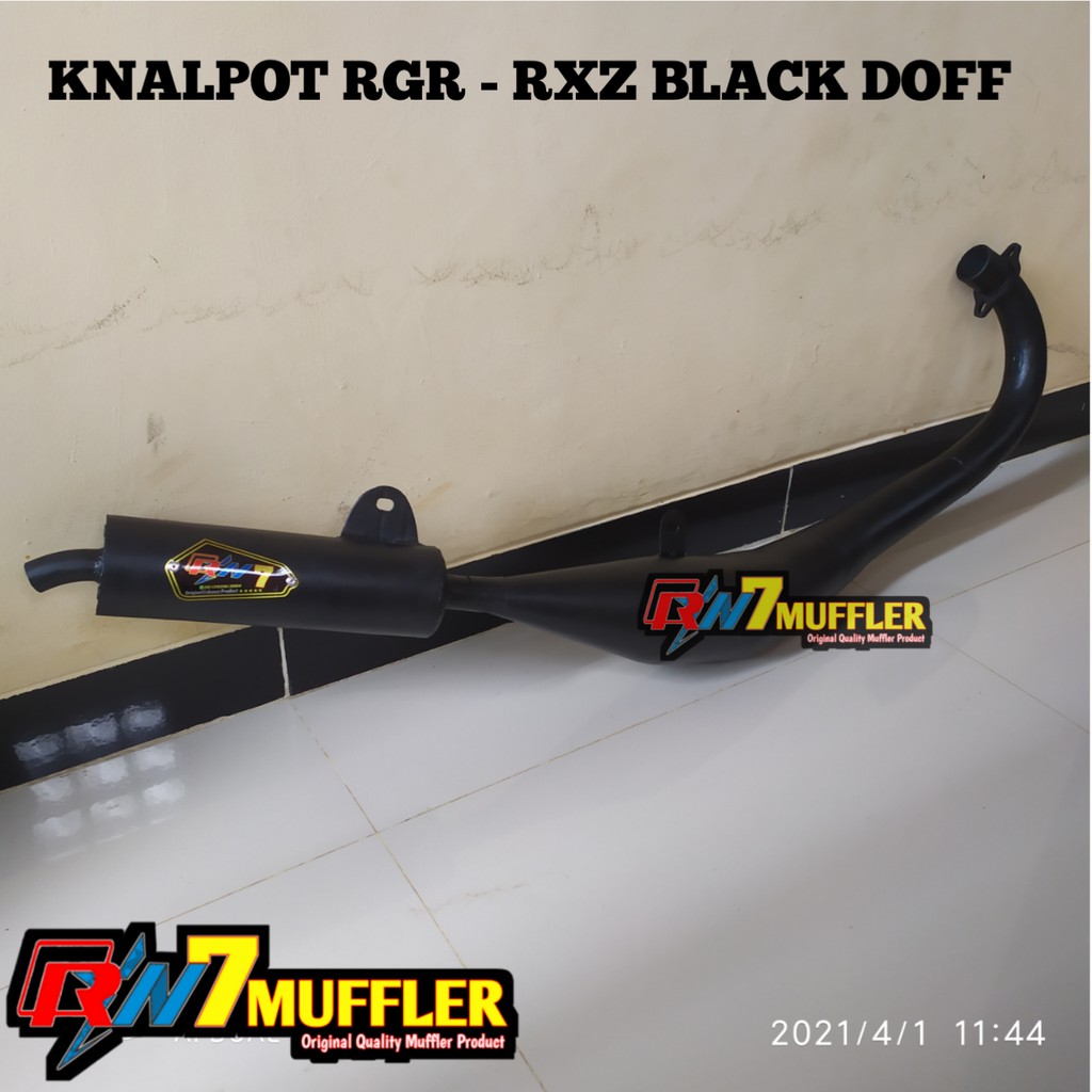 Jual KNALPOT RXZ,RZR,RGR MODEL STANDAR FULL BLACK | Shopee Indonesia