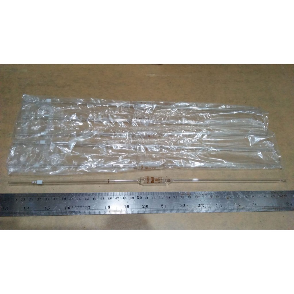 Jual VOLUMETRIC PIPETTE PYREX - PIPET VOLUME 5 ML | Shopee Indonesia