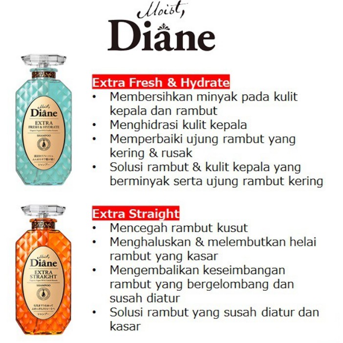 Jual MOIST DIANE Shampoo & Conditioner Treatment Perfect Beauty Extra ...