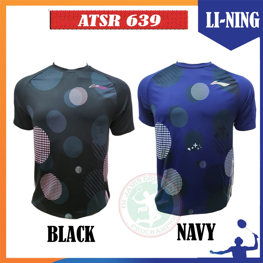 Jual LINING ATSR 639 / ATSR639 BAJU LI-NING JERSEY KAOS BADMINTON ORIGINAL | Shopee Indonesia