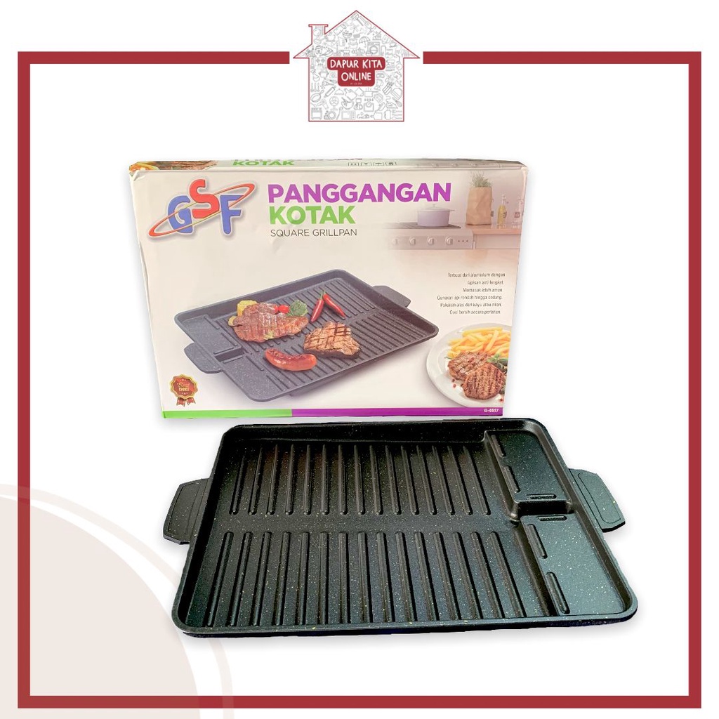 Jual BBQ Square Grill Pan GSF 4517 / Tempat Pemanggang Daging GSF ...