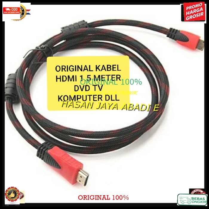 Jual G309 ORI Kabel hdmi 1,5 meter cable tv televisi monitor cpu ...