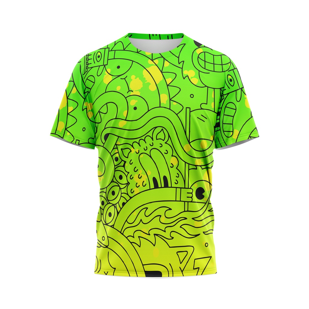 Jual Baju Kaos Tshirt Pria Pattern Doodle Art Simple 02 Full Printing ...