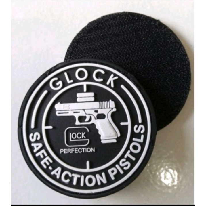 Jual patch Rubber emblem karet Velcro logo GLOCK | Shopee Indonesia