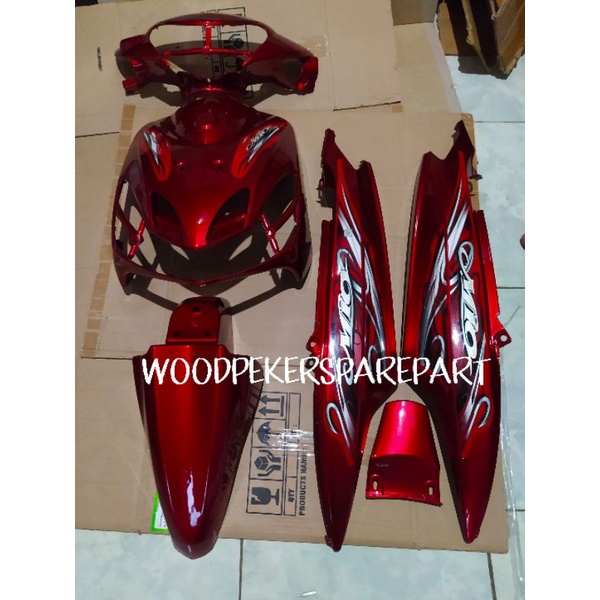 Jual FULL BODI HALUS YAMAHA MIO SMILE MERAH MAROON 2010-2011 | Shopee ...