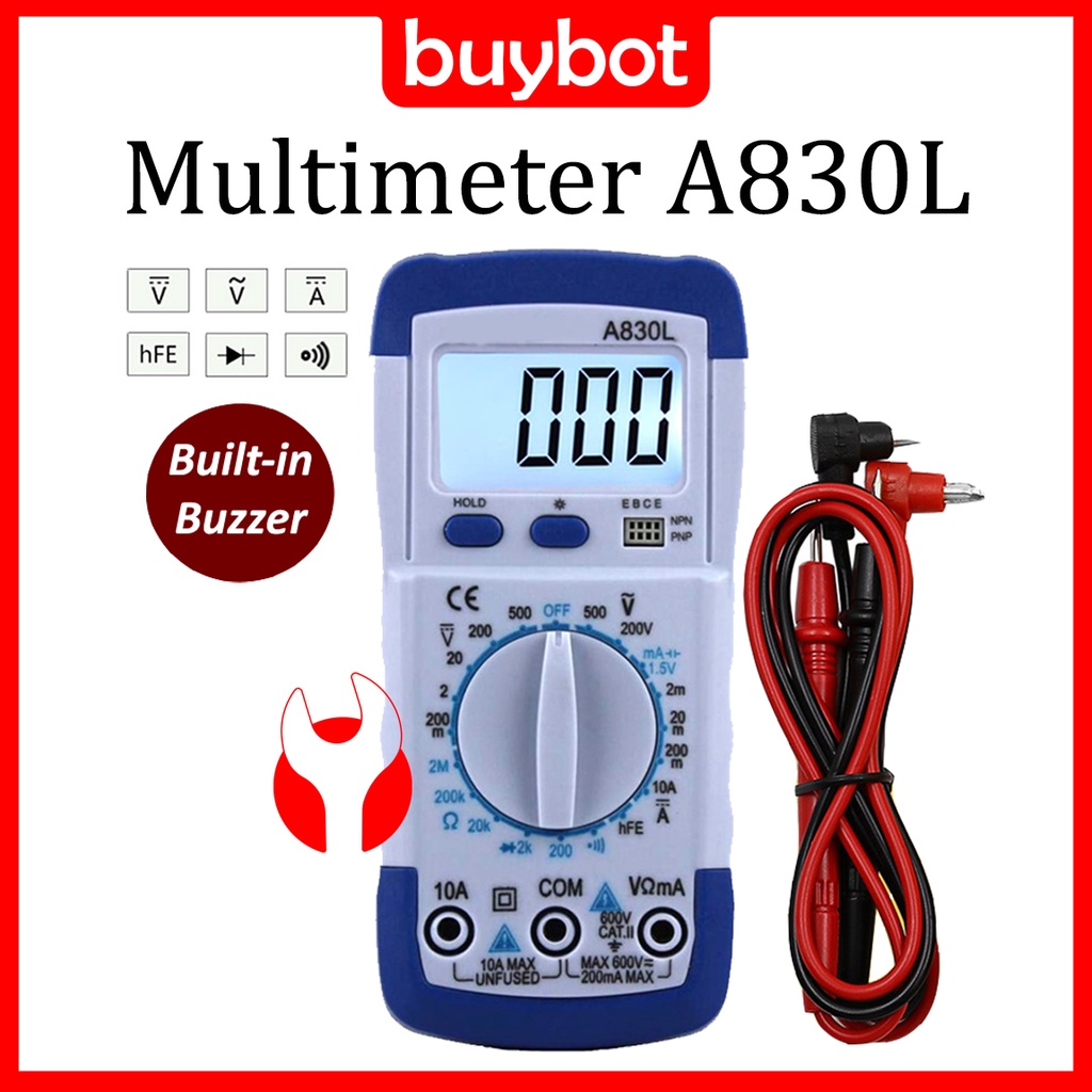 Jual Multimeter Digital A830L buybot / Avometer Multitester Voltmeter ...