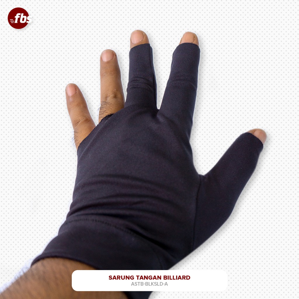Jual Sarung Tangan Billiard 3 Jari Hitam Premium Glove Open Fingers ...