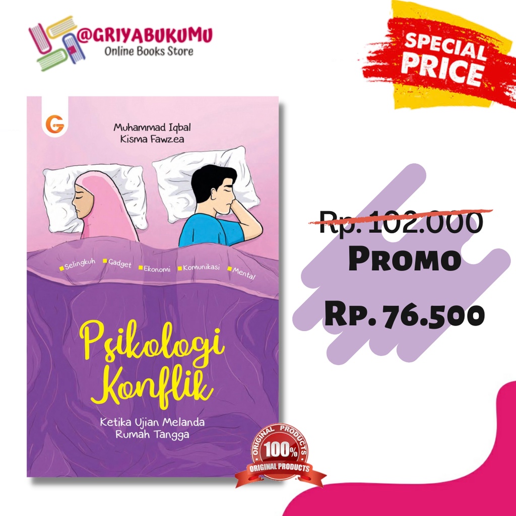 Jual BUKU PSIKOLOGI KONFLIK KETIKA UJIAN MELANDA RUMAH TANGGA GEMA ...
