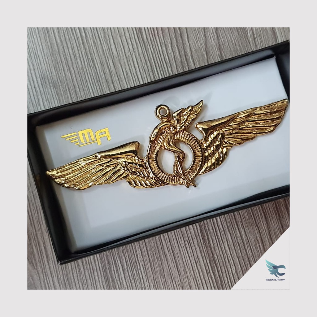 Jual Brevet Wing DOKTER TNI AU Brivet Pin | Shopee Indonesia
