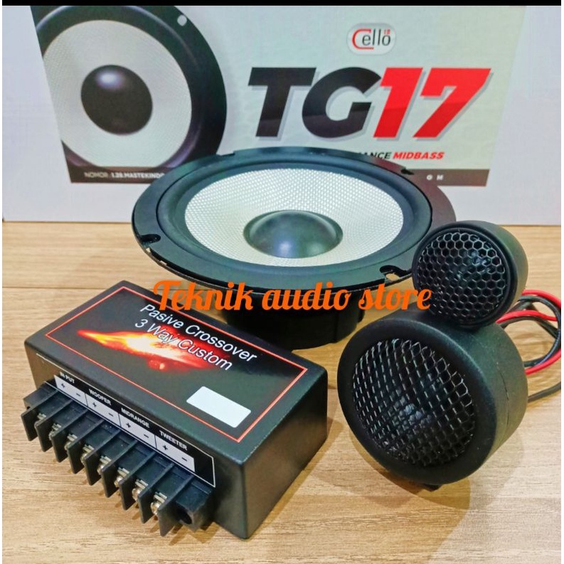 Jual Speaker 3Way Midbass Cello TG17 Dan 2Way 2inch Custom Plus Mounting | Shopee Indonesia