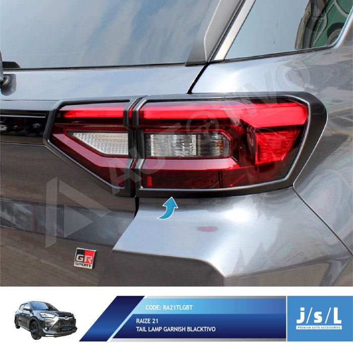 Jual Tail Lamp Toyota Raize 2021 Garnish Belakang Blacktivo | Shopee ...