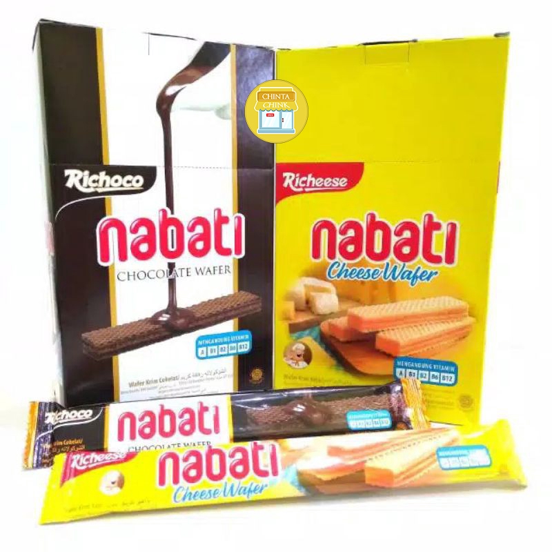 Jual Richeese Nabati Wafer Keju / Coklat Kemasan Box Kecil Isi 20pcs x 7g | Shopee Indonesia