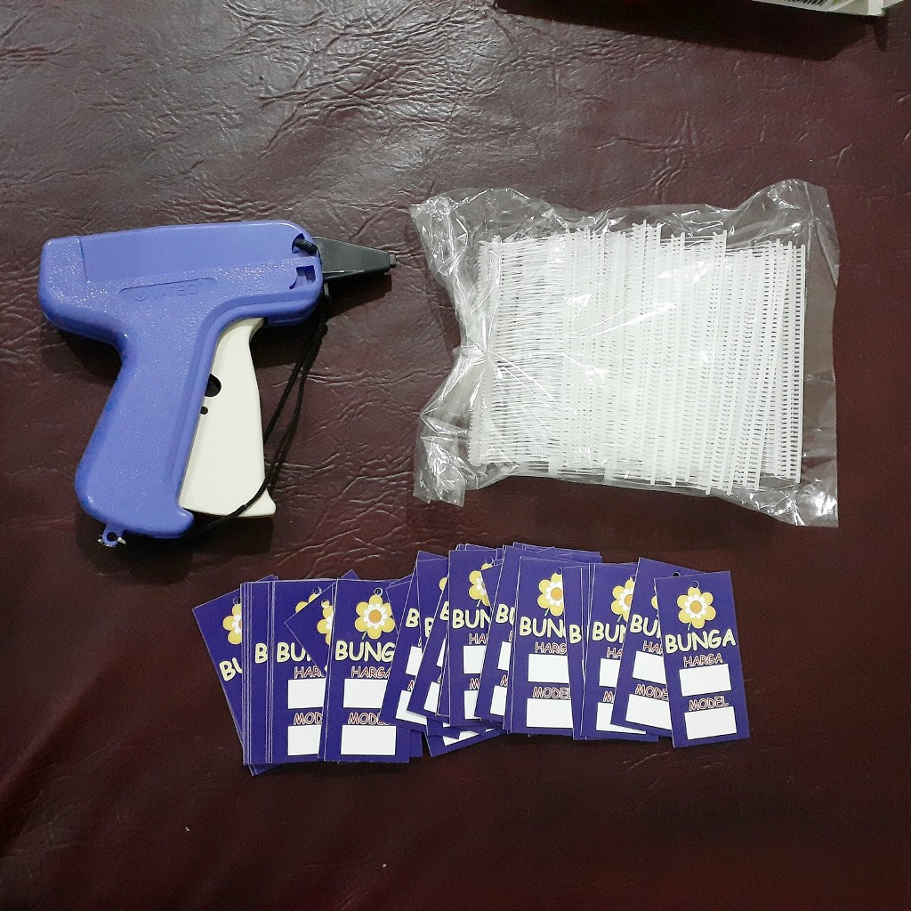 Jual Paket TAG GUN (+ 1000 tag arrow pin) & kertas merk hang tag merek ...