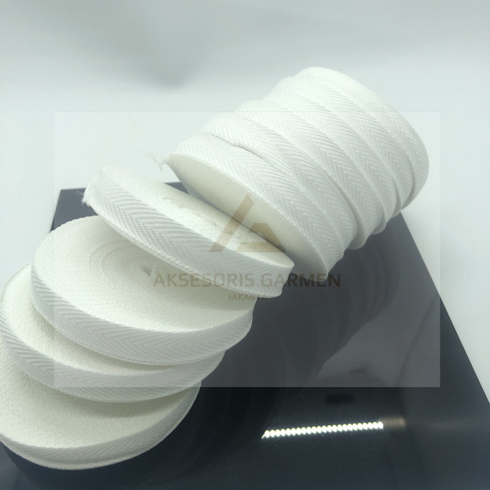Jual Tali Guling Veterband 7/10/12/15/17mm Polyester Twill Tape - Per ...