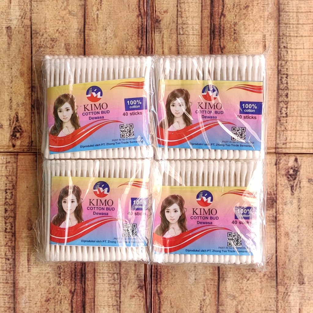 Jual 12pak Cotton Bud KIMO Dewasa - Korek Kuping Isi 480 Sticks ...