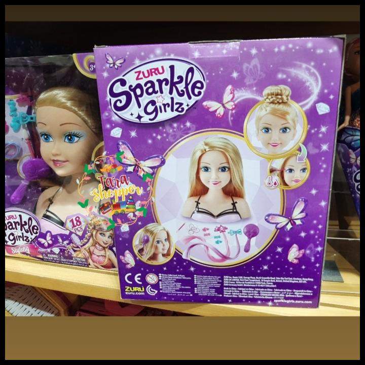 Jual Zuru Sparkle Girlz Princess Hair Styling Mainan Make Up Anak ...