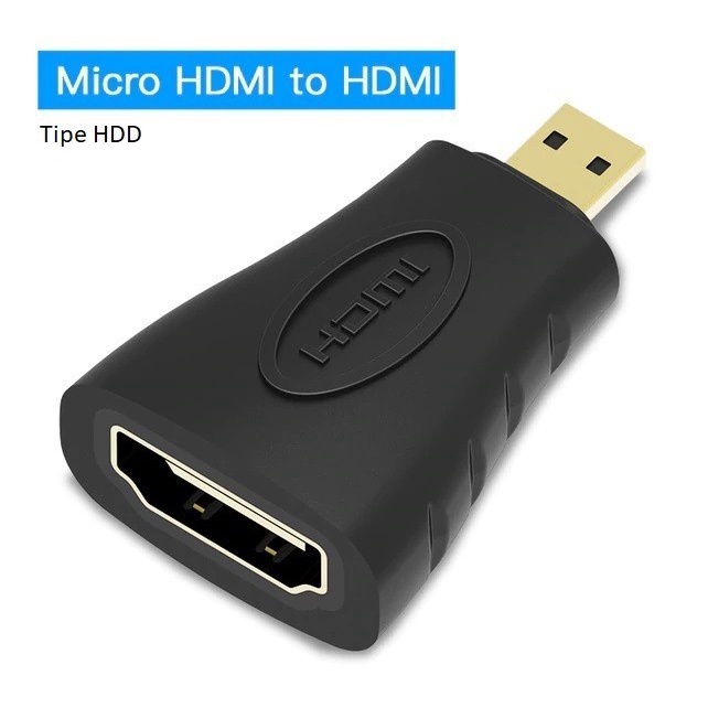 Jual Adapter Micro HDMI to HDMI Female to Micro HDMI Male | Shopee ...
