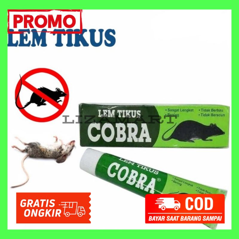 Jual Lem Tikus Cobra Original Jebakan Tikus Super Lengket Dan Ampuh Lem ...