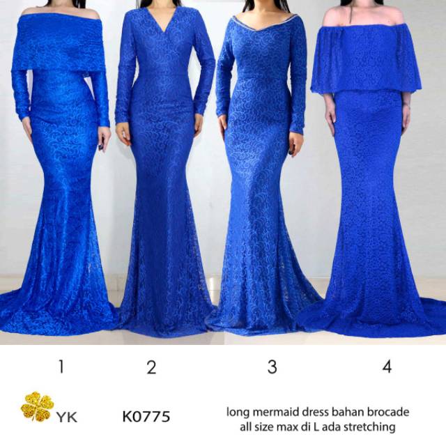 Jual K0775 VVVshop Long dress Mermaid baju wanita import online fashion ...