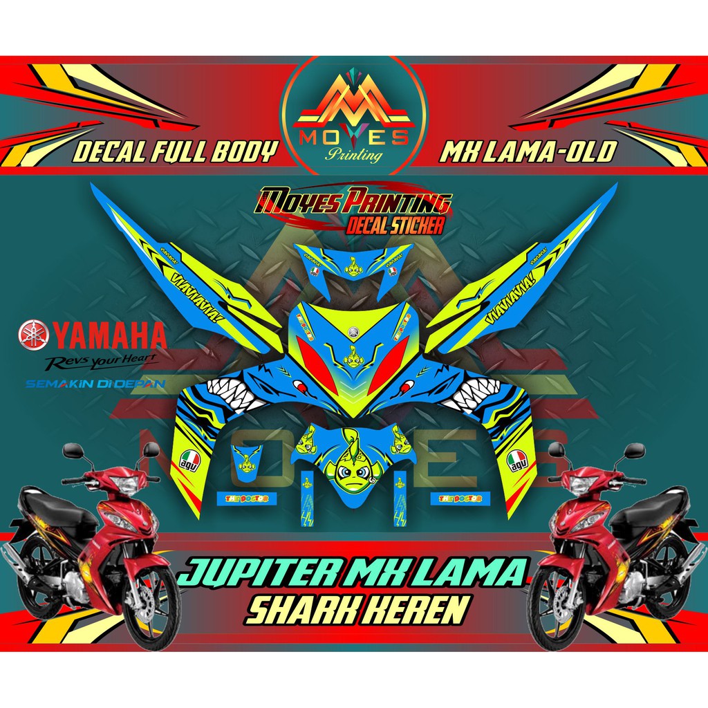 Jual Decal Sticker Full Body Yamaha Jupiter MX Old - Sticker Motor ...