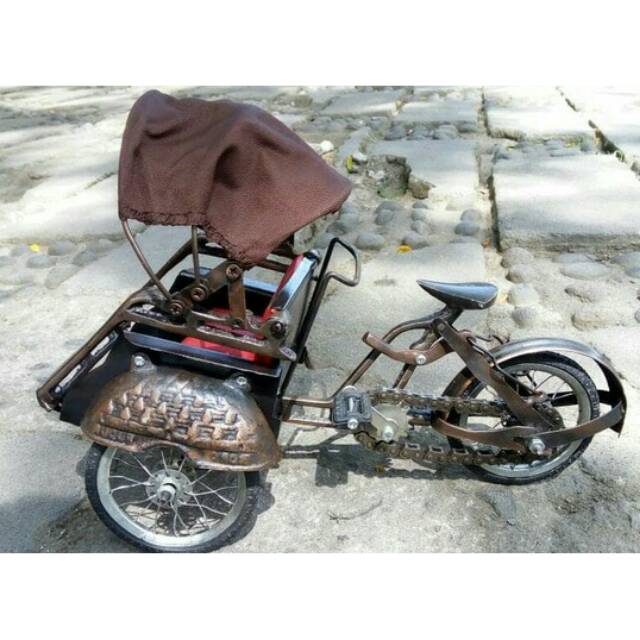Jual Miniatur becak | Shopee Indonesia