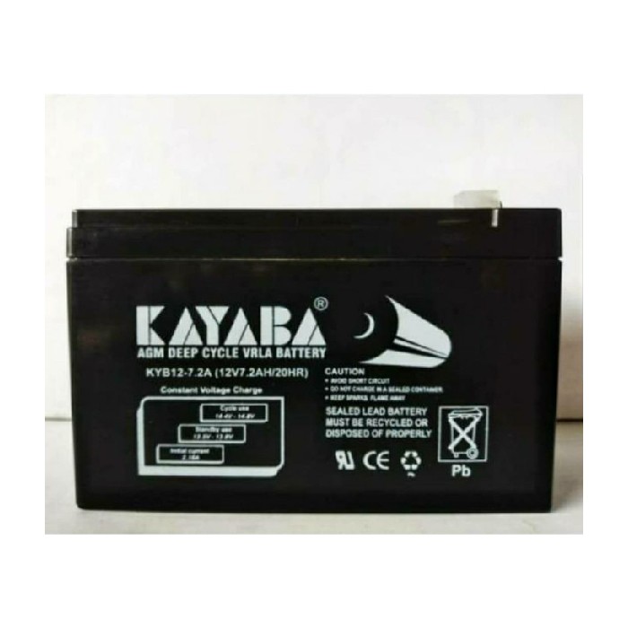 Jual Aki Baterai Kering MF VRLA UPS KAYABA 12V 7Ah 7.2Ah GEL | Shopee Indonesia