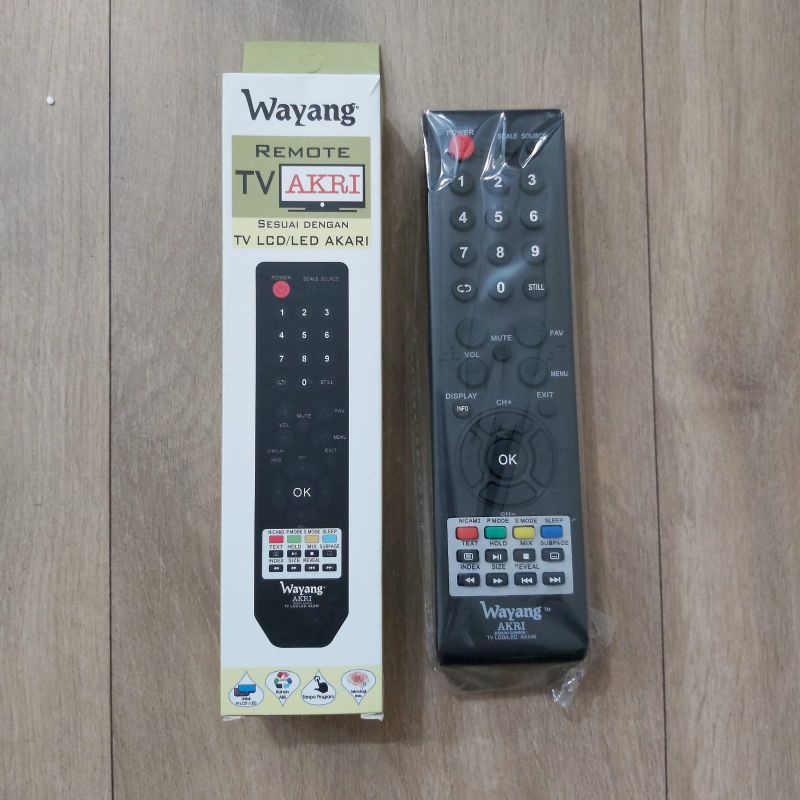 Jual Remote Wayang TV Akari | Shopee Indonesia