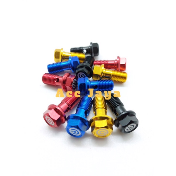 Jual Baut Banjo Selang Rem Baut Kaliper Master Rem Drat Kasar Brembo CNC | Shopee Indonesia